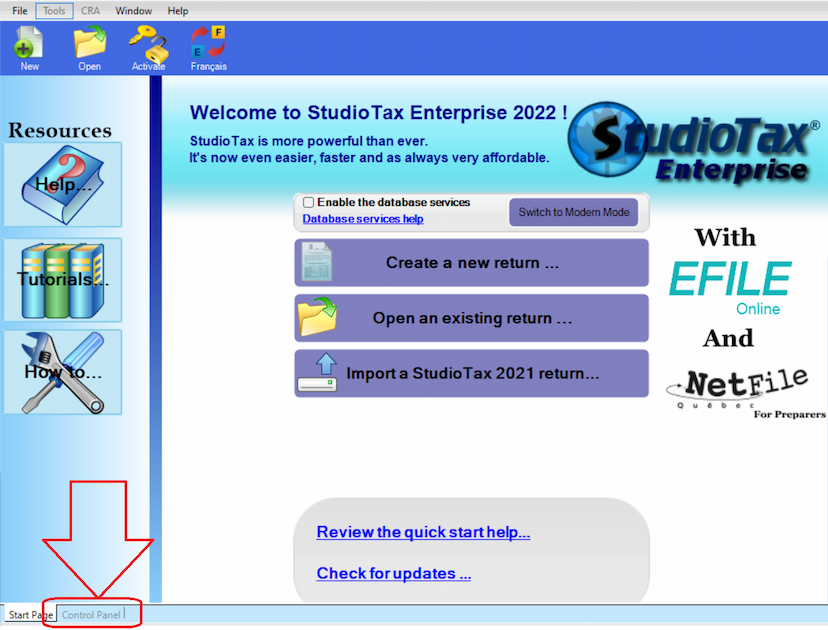 Number Password – StudioTax Enterprise